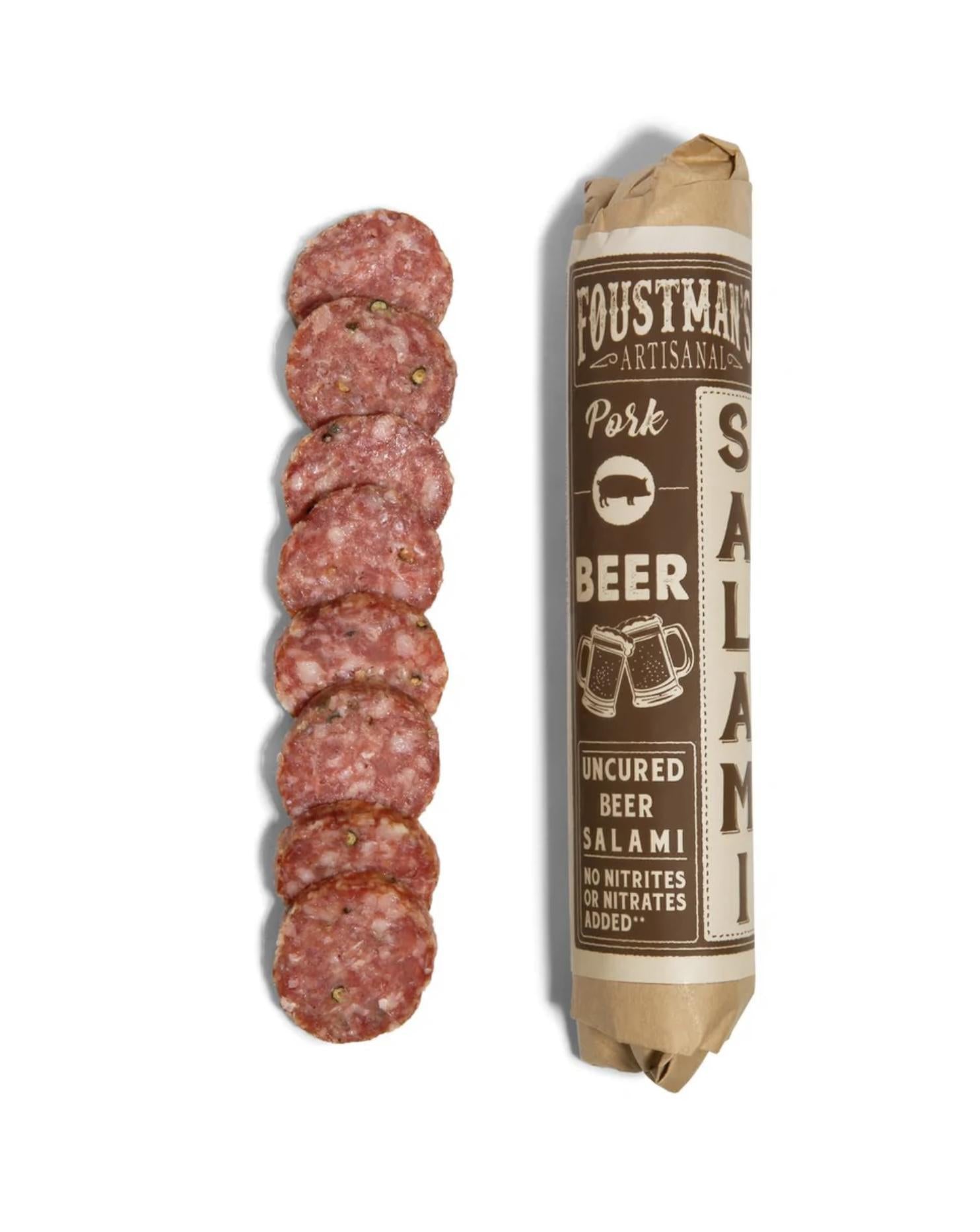 Foustmans - Pork and Beer Salami – Old World Deli