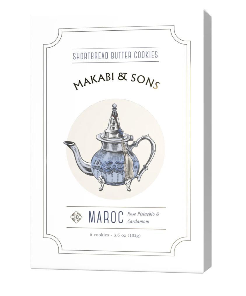 Makabi & Sons - Shortbread Butter Cookies - Maroc - Rose Pistachio and ...